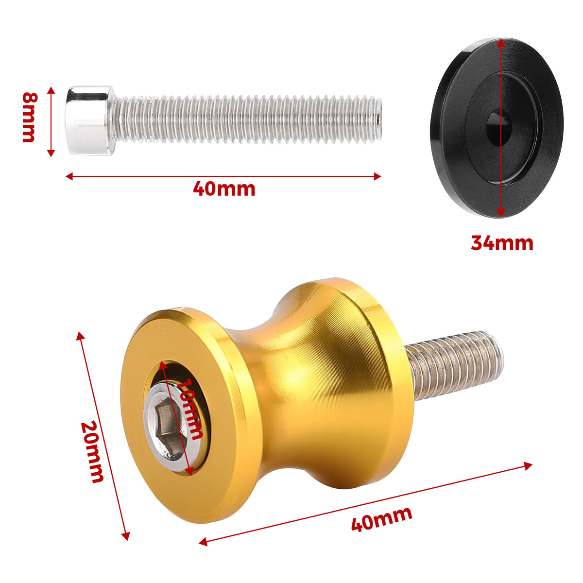 Motorcycle Frame Sliders Kit Crash Protectors – kemimotor